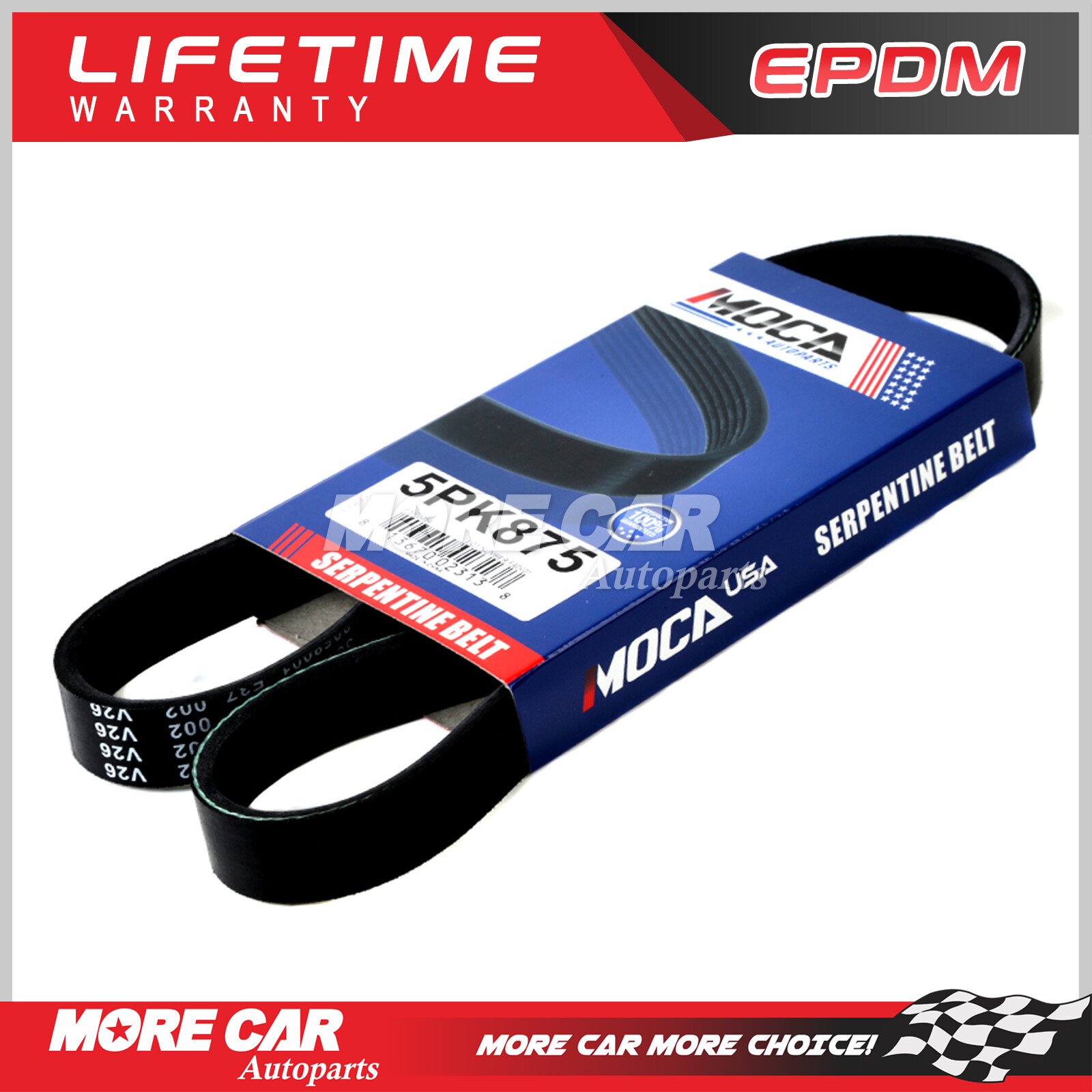 EPDM Serpentine Belt for 85-14 Chevrolet Pontiac Subaru 2.0L 2.2L 2.5L ...