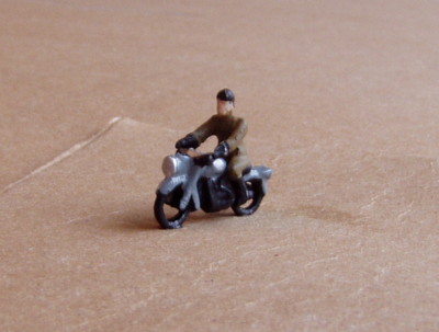 P&D Marsh N Gauge N Scale X75 1950's Motorcycle and rider PAINTED ...