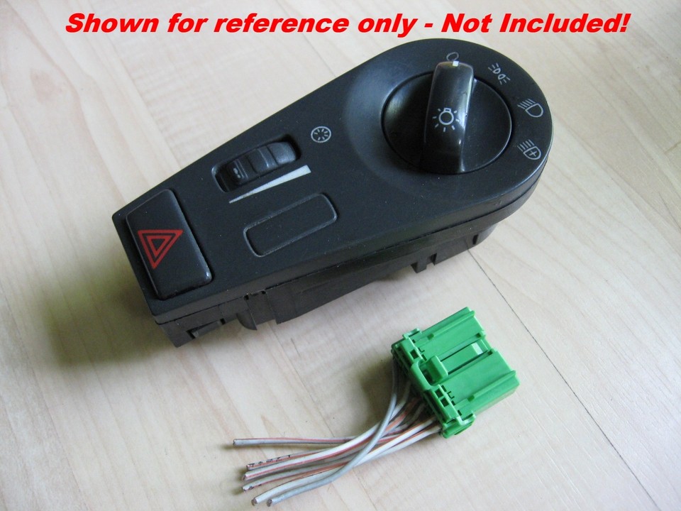 Volvo VNL Green Connector w/ Wiring for Headlight Hazard Dimmer Switch ...