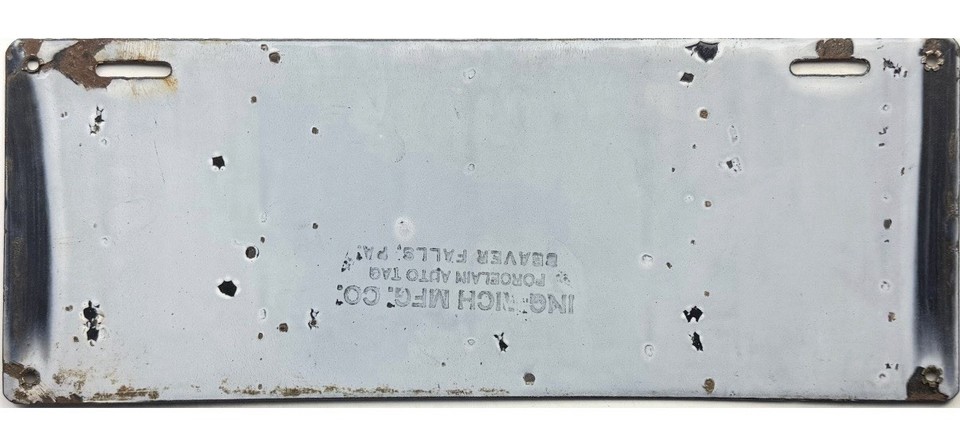 1915 Vermont Porcelain License Plate #4194 | eBay