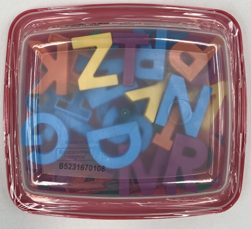 Alphamagnets Uppercase Magnetic Letters 42 Pcs Color Multicolored | eBay