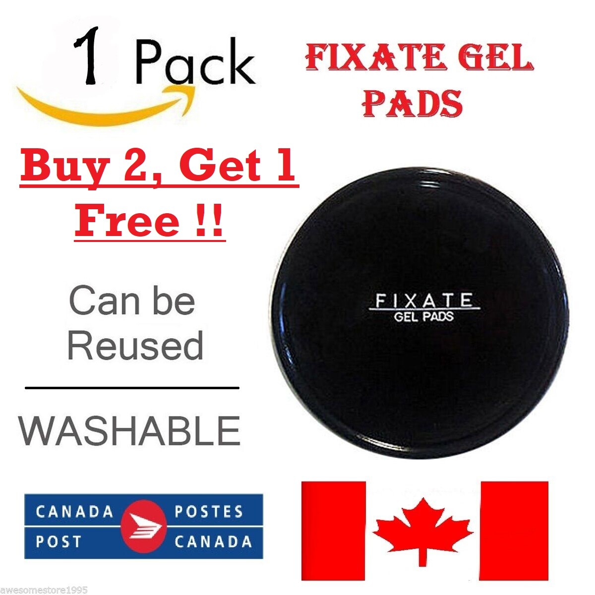 FIXATE GEL PAD ANTI-SLIP DURABLE WASHABLE REUSABLE WALL PADS STRONG ...