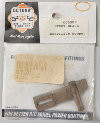 Octura RC Boat Strut Blade Beryllium Copper OC6SBE | eBay