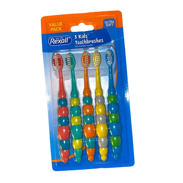 Rexall Kid's Toothbrushes Ultra Soft 5 Ct for sale online | eBay