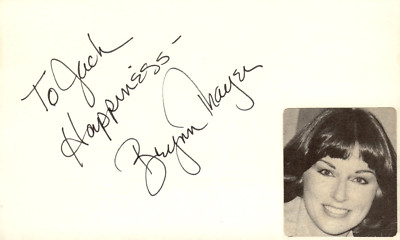 Brynn Thayer Signed Auto 3x5 Index Card Blue Jasmin | eBay