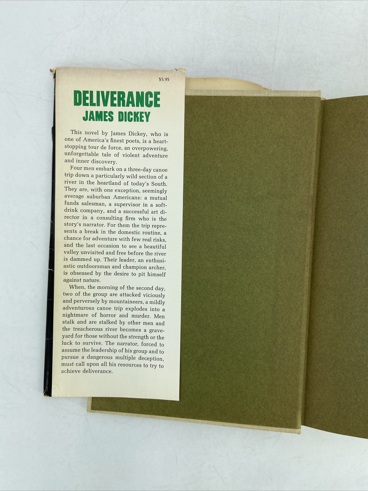 Deliverance First Edition 1st Printing By James Dickey 1970 | eBay