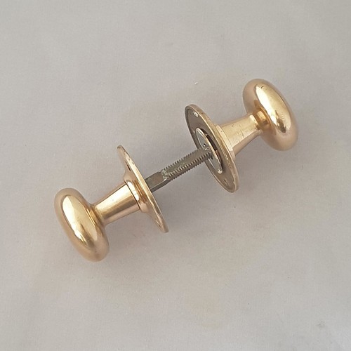1930s Patented Brass Bun Door Knobs | eBay
