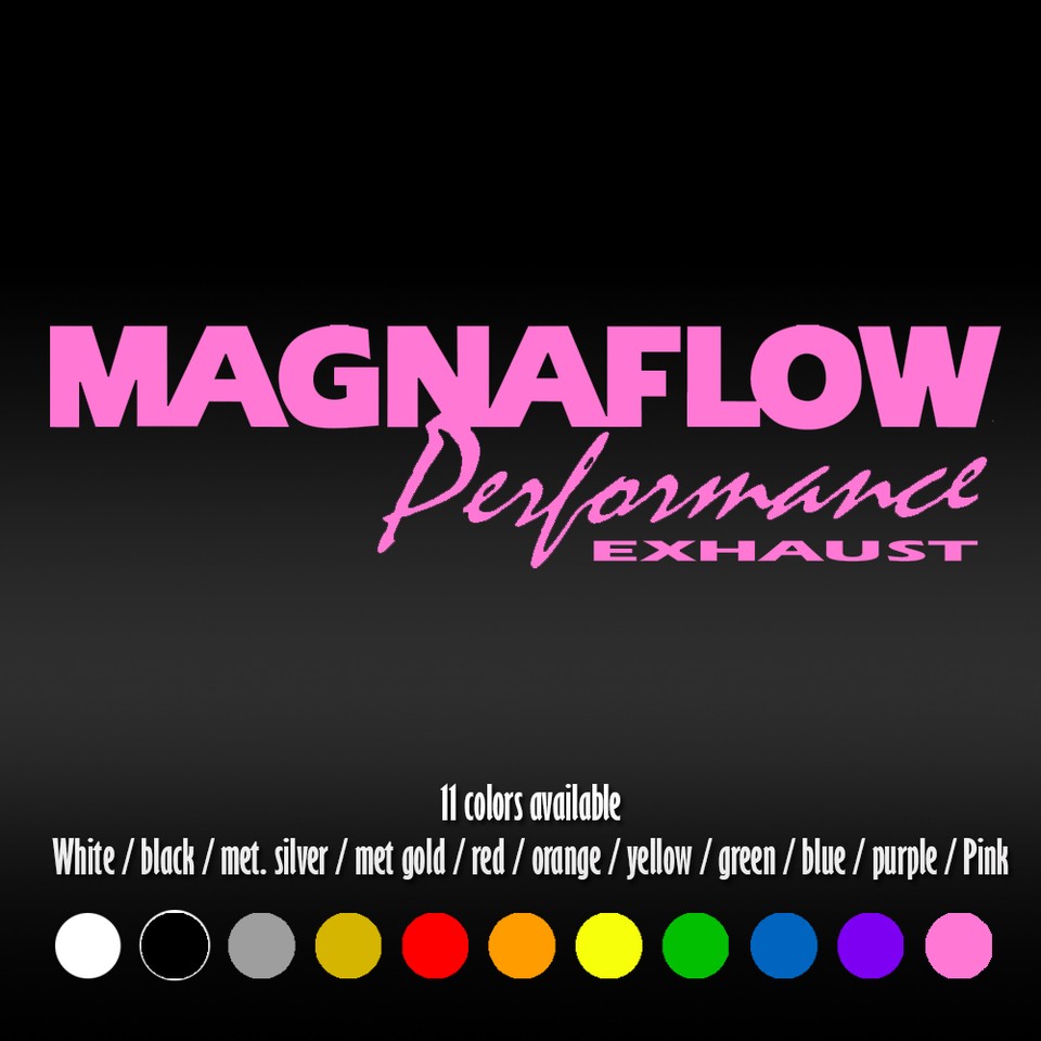 8" Magnaflow Logo PerformanceExhaust Bumper Car Window Vinyl Decal ...