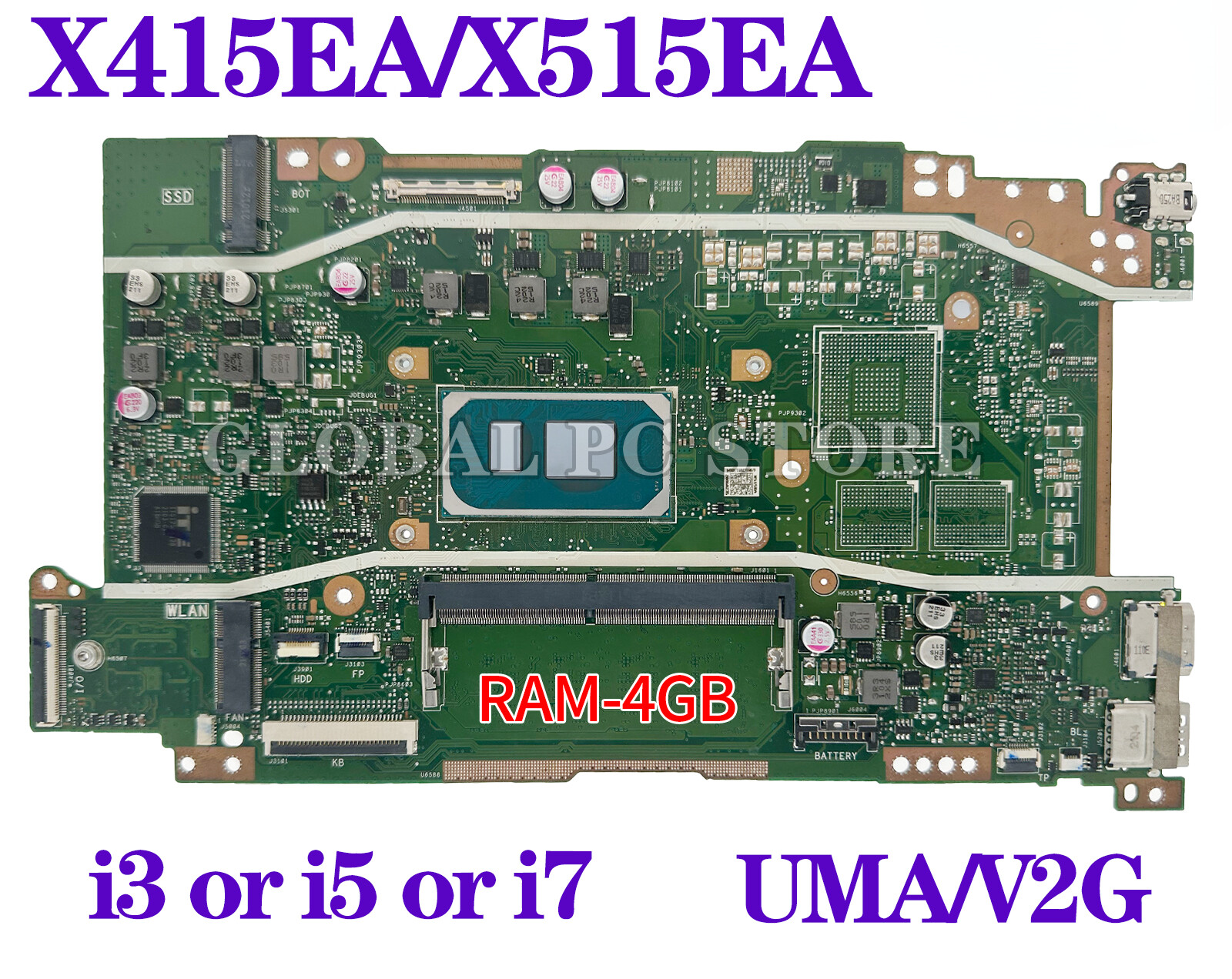 ASUS X415EA/EP/EQ X515EA/EP/EQ F1400E F1500E V5200E V4200E Laptop ...