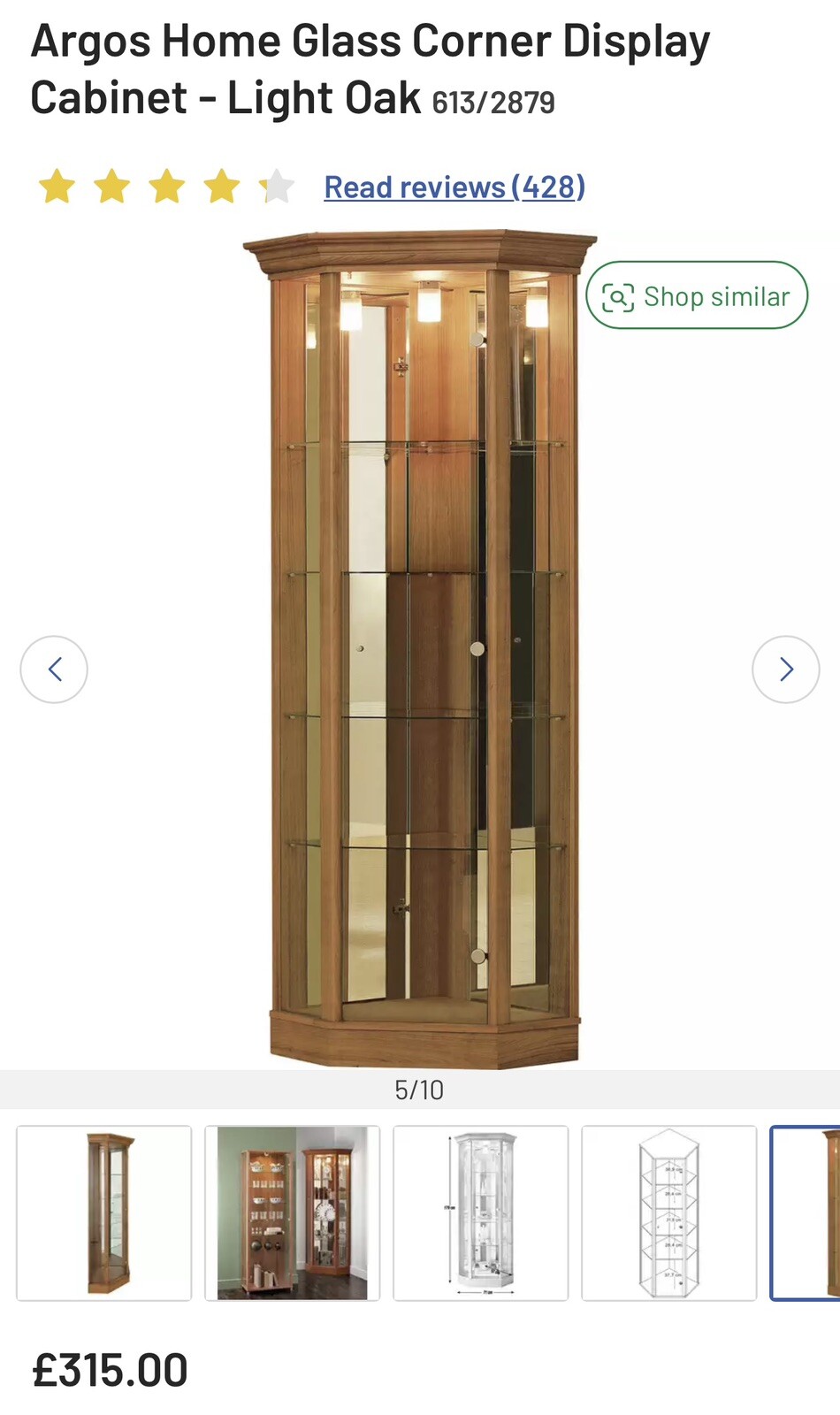 Glass Corner Display Cabinet Argos | Cabinets Matttroy