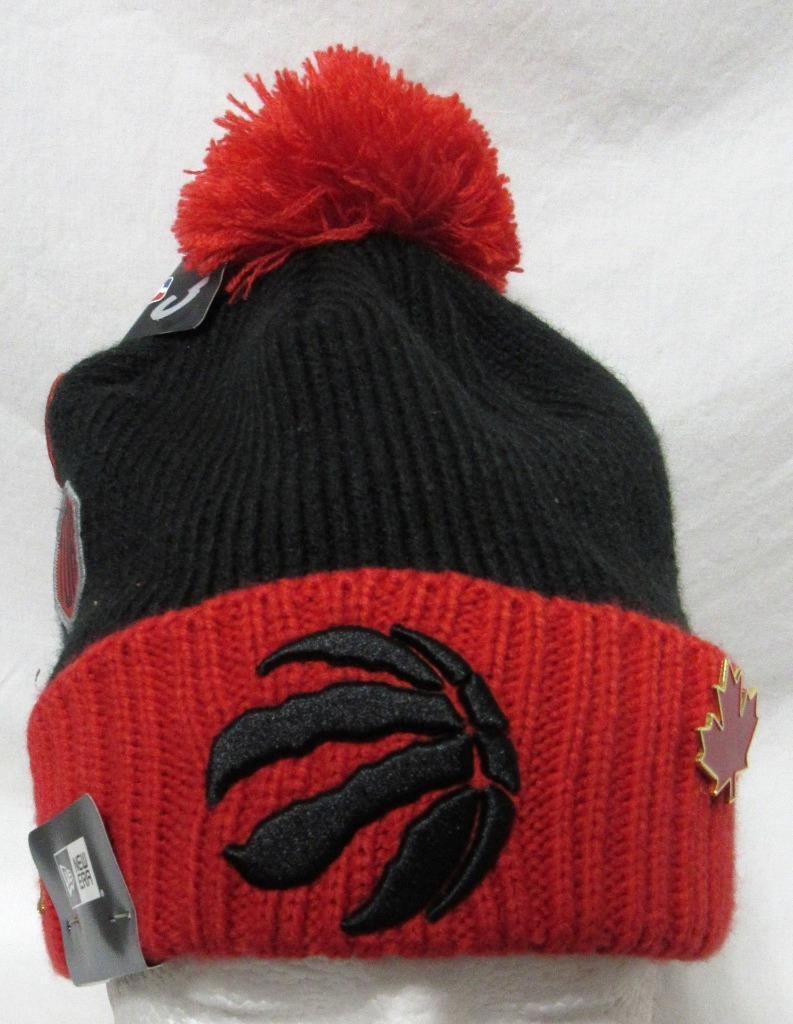 New Era Toronto Raptors OSFM Cuffed Winter Beanie/Cap/Hat w Pom E1 1471 ...