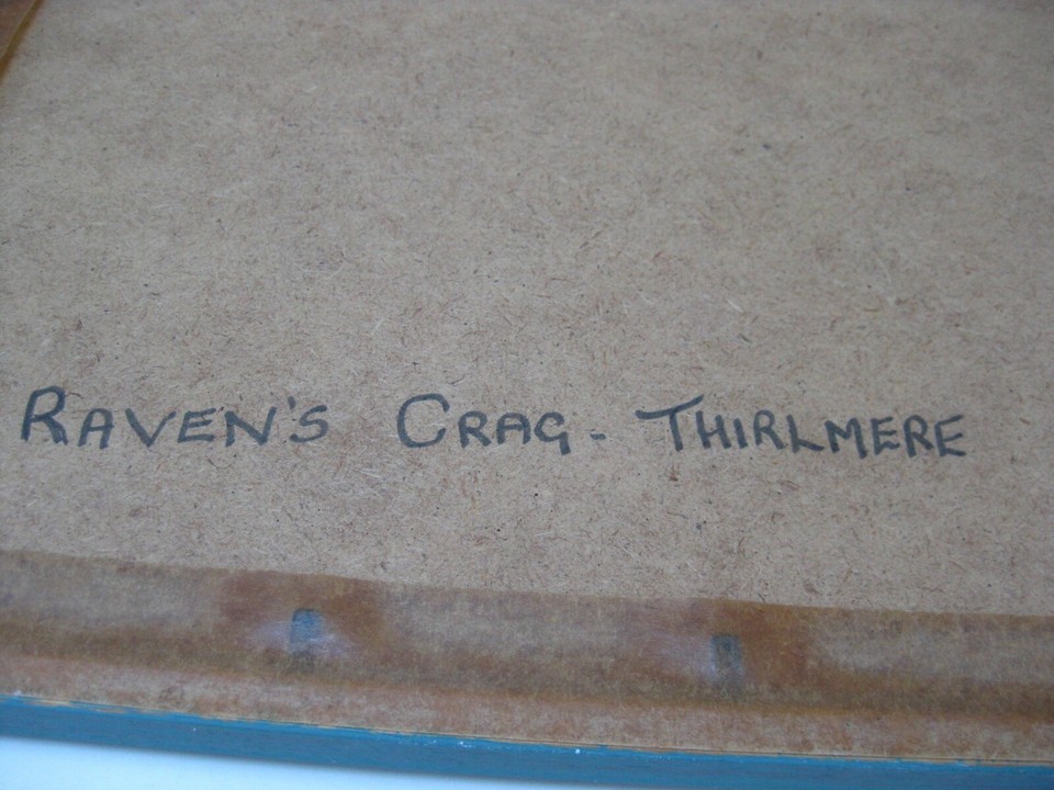 THIRLMERE CUMBRIA RAVENS CRAG Harrison Original watercolour painting ...