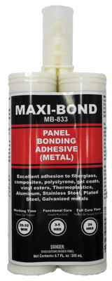 Maxi-Bond Panel Bonding Adhesive (Metal) - 2 Part Epoxy Adhesive (200ml ...
