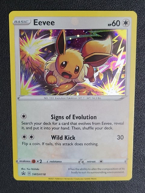 Pokémon TCG Eevee SWSH Black Star Promo SWSH118 Holo Promo for sale ...