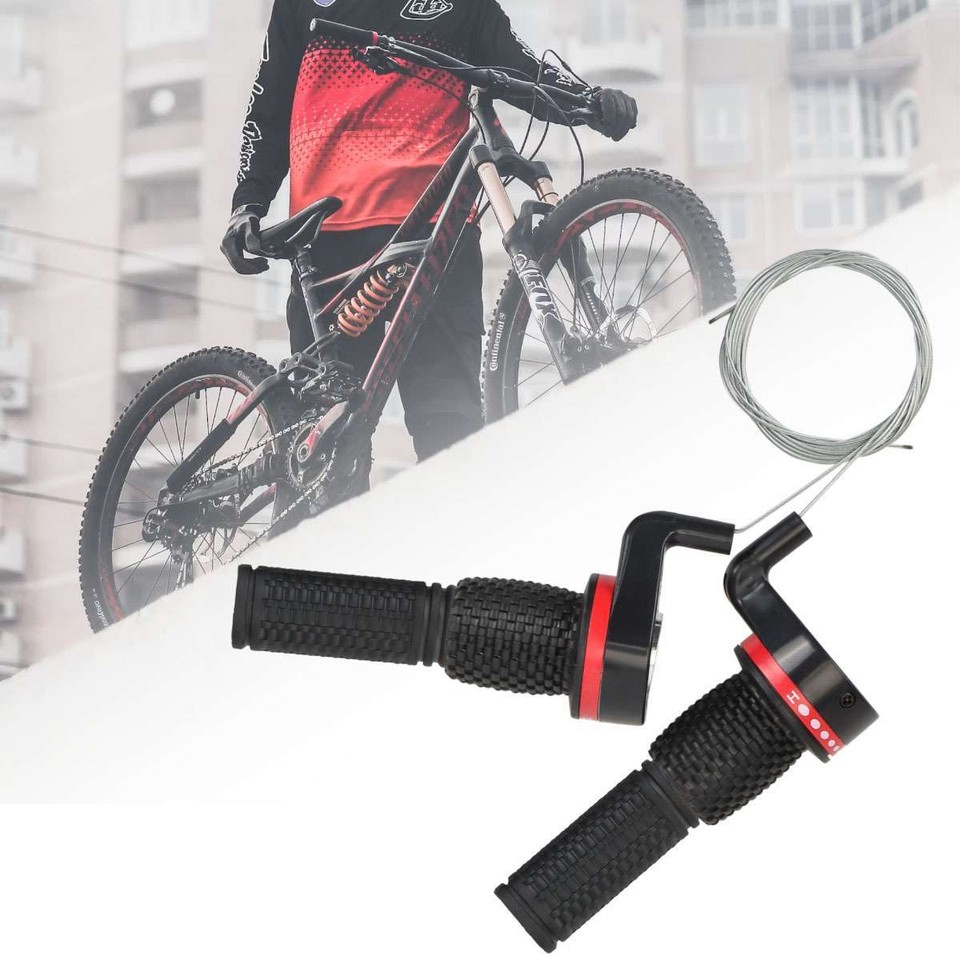 Bicycle Shift Levers Handle Bike Twist Grip Gear Cycle Speed Handlebar ...
