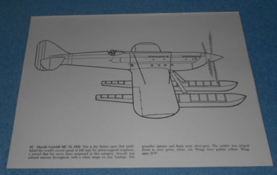 Antique Aircraft Coloring Book Single Page - Macchi MC 72 & Sikorsky S ...