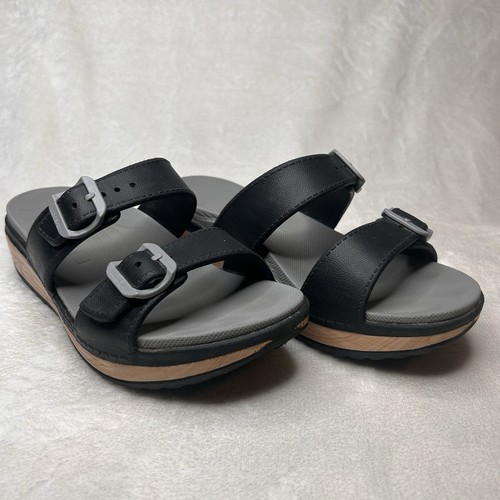 Dansko Kandi Slip On Black Adjustable Sandals EU 42 Womens 11 / 11.5 | eBay