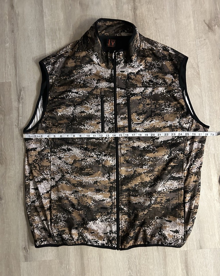 Huntsworth Mens Disruption Camo Heat Boost Windproof Soft Shell Hunting ...