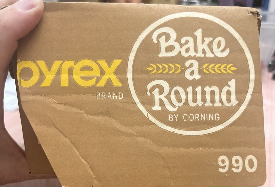 Pyrex Bake a Round Bread Baking Tube #990 Glass Corning w/ box and ...