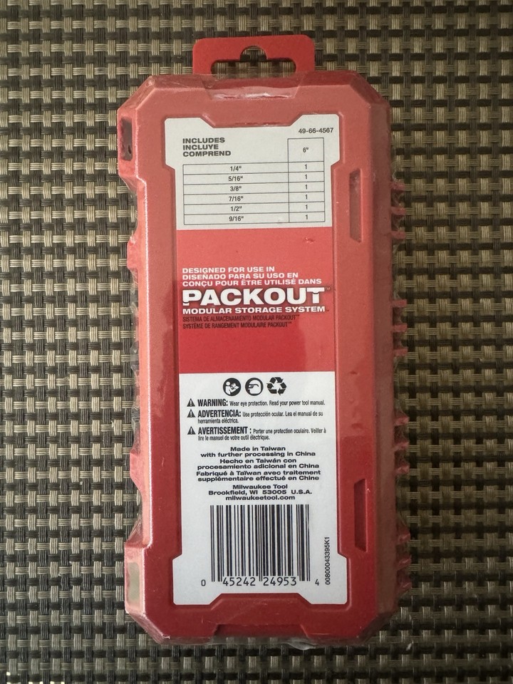 Milwaukee 49-66-4567 SHOCKWAVE Impact Duty 6" Magnetic Nut Driver Set ...