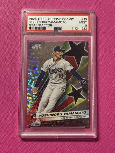 2024 Topps Cosmic Chrome - Starfractor Yoshinobu Yamamoto #SF-19 (RC ...