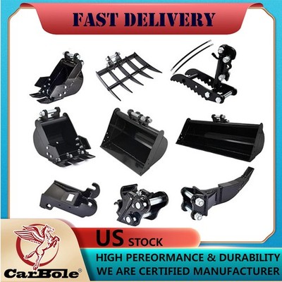 For Attachments Mini Excavator-Bucket,Thumb,Rake,Ripper,Attach Coupler ...