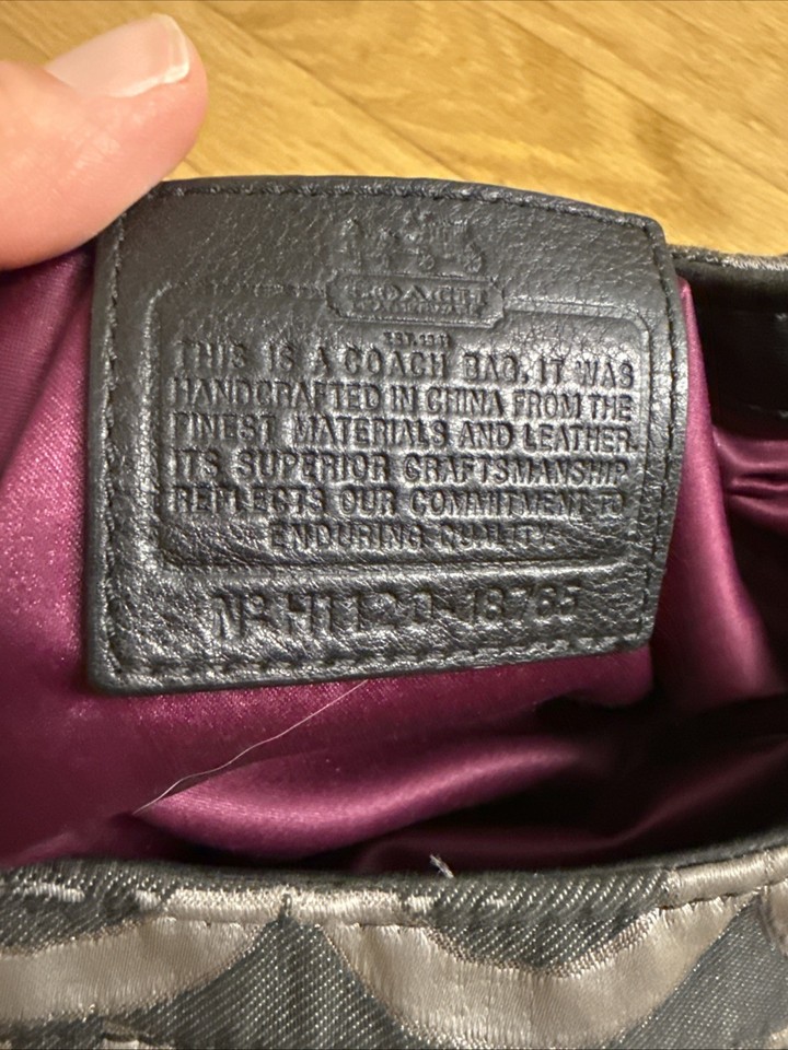 COACH MADISON OP ART SIGNATURE MAGGIE SHOULDER BAG 18765 HANDBAG PURSE ...