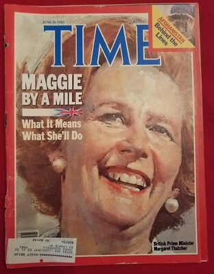 TIME MAGAZINE, Margaret Thatcher, Jun 20, 1983; See All Pictures. Loose ...