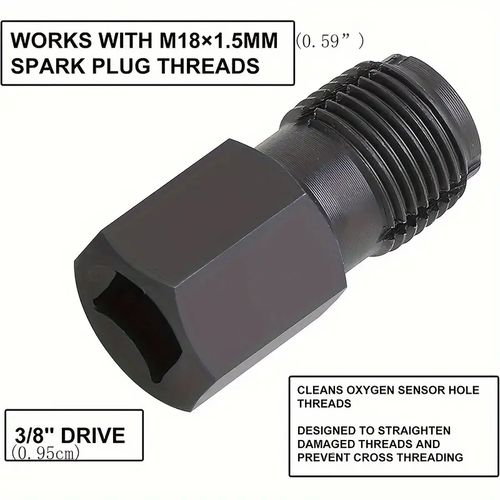 5pcs 22mm Oxygen Sensor Socket Thread Repair Chasers O2 Sensor Tool 1/2 ...
