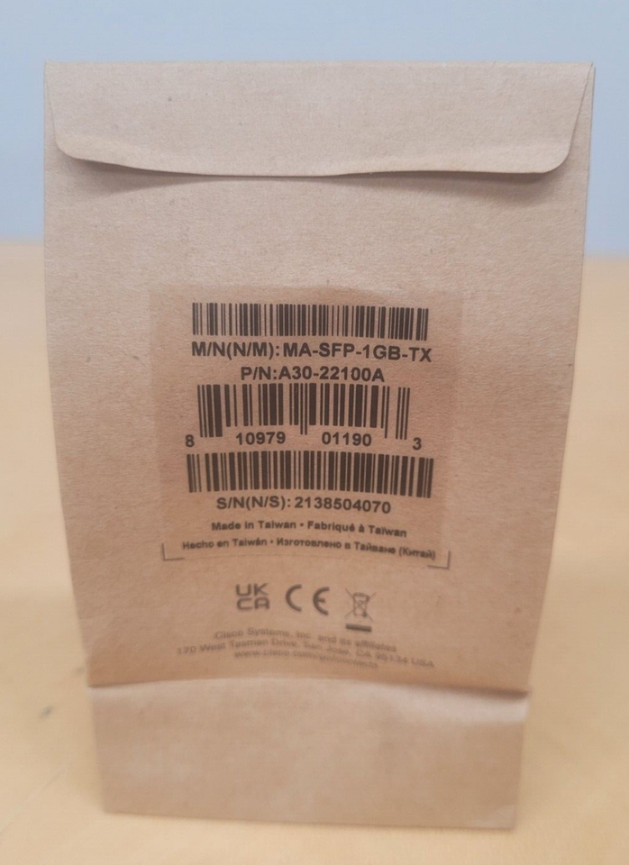 New CISCO MERAKI MA-SFP-1GB-TX Transceiver Module A30-22100A | eBay