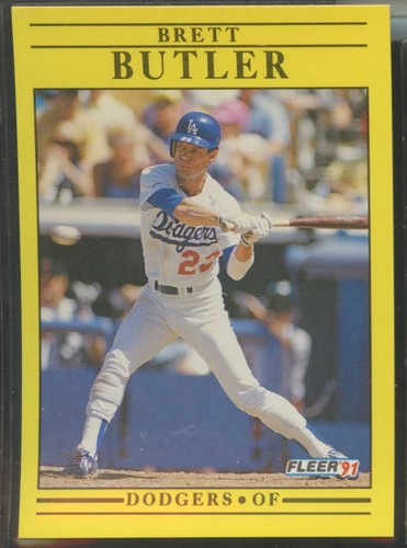 1991 Fleer Update #91 Brett Butler Los Angeles Dodgers | eBay