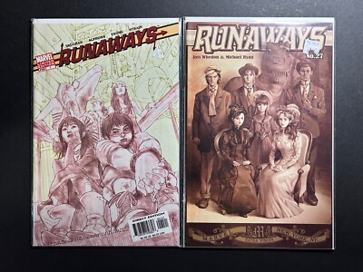 Runaways #1 (sketch variant) and #27 - key issues 1st appearances ...