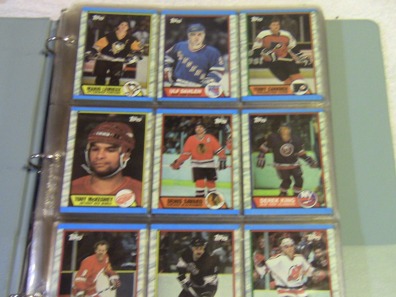 Topps 1989-.90 Hockey Complete set in Binder 198 cards w/stickers | eBay