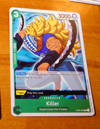ONE PIECE ENGLISH CARD GAME CARTE KILLER ST02-005 ST EN TCG M | eBay