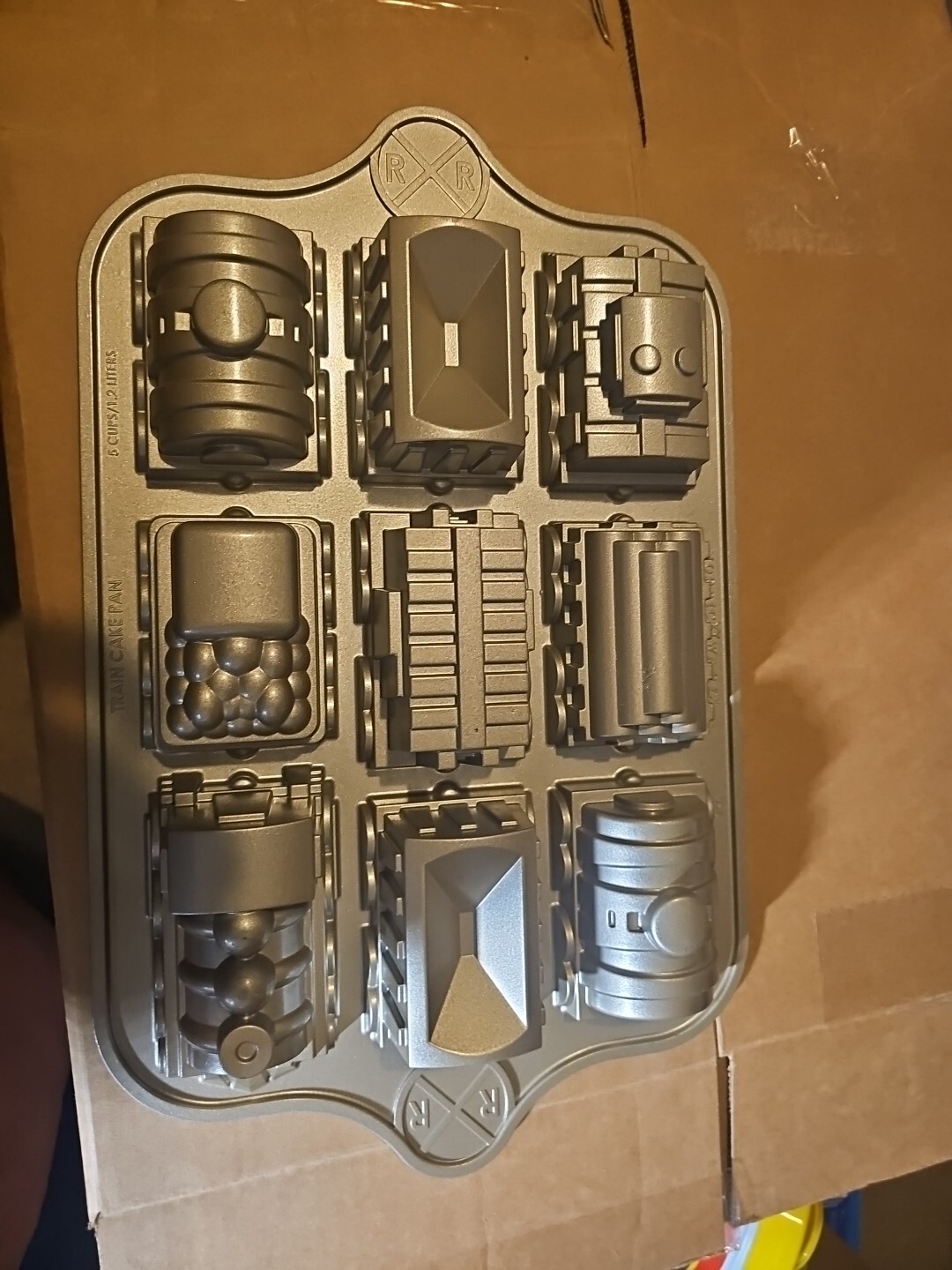 Vintage Nordic Ware 3D 9 Car Train Railway Cake Pan 5 Cups/1.2 Liters ...