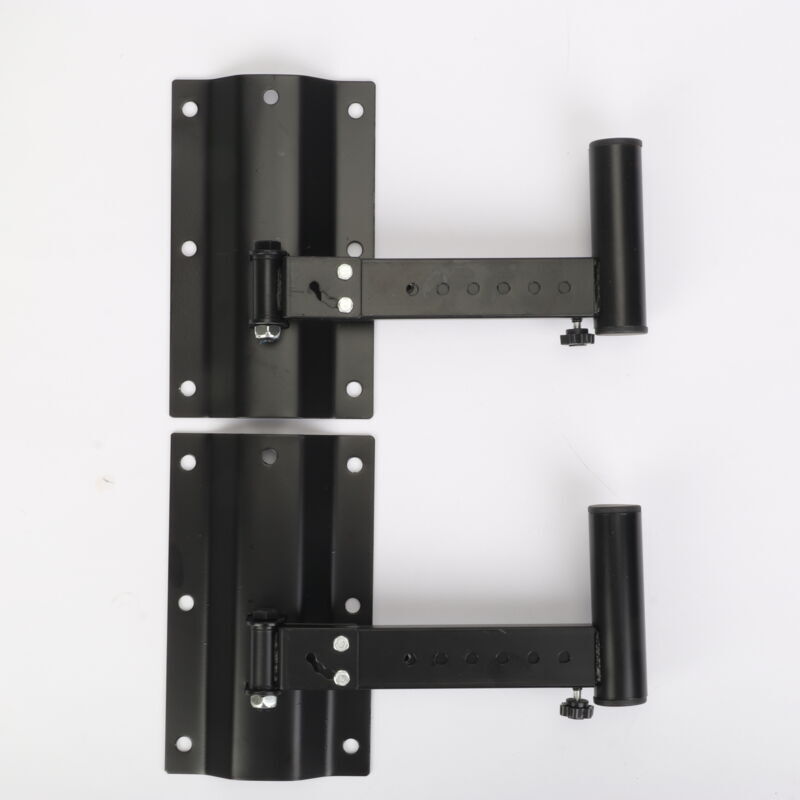 1 Pair Heavy Duty Adjustable Speaker Wall Brackets Pole Mount Rotatable ...