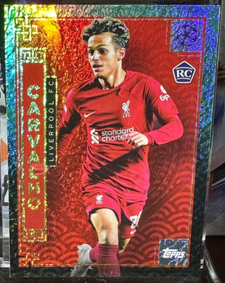 FABIO CARVALHO 2022-23 Topps JADE EDITION UEFA LUNAR New Year LIVERPOOL ...