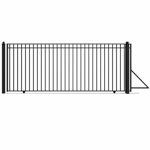 ALEKO Garden Yard Madrid Style Steel Single Sliding 16' Driveway Gate ...