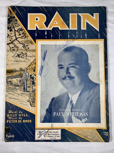 1934 RAIN Sheet Music~ by Peter DeRose, Billy Hill | eBay