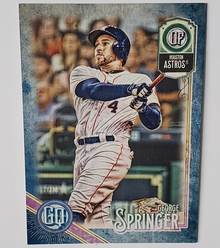 GEORGE SPRINGER 2018 Topps Gypsy Queen Baseball Card #202 Indigo 125/ ...