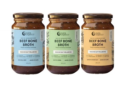 Nutra Organics Beef Bone Broth Deeply Nourishing Concentrate 390g All ...