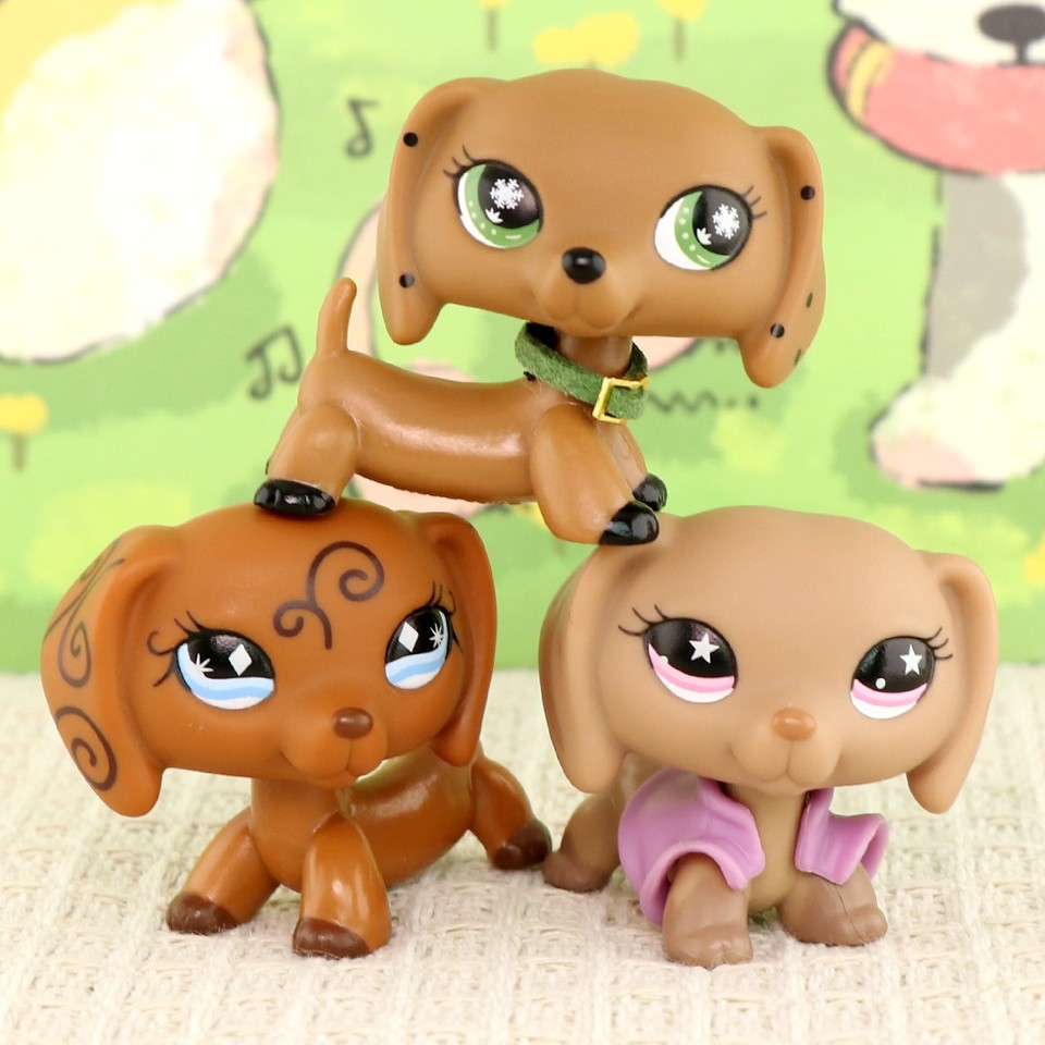 Random 10Pcs LPS Pets & Cute Accessories LPS Collectable Cats and Dogs ...