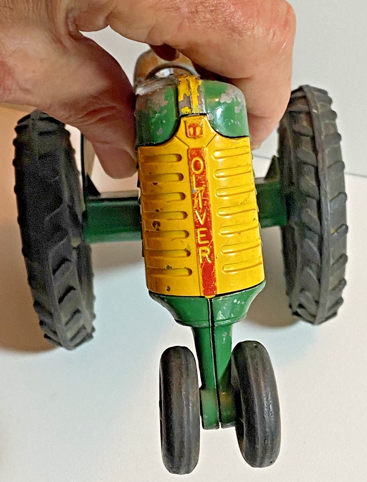 SLIK TOY Oliver 77 tractor with driver 1950's | eBay