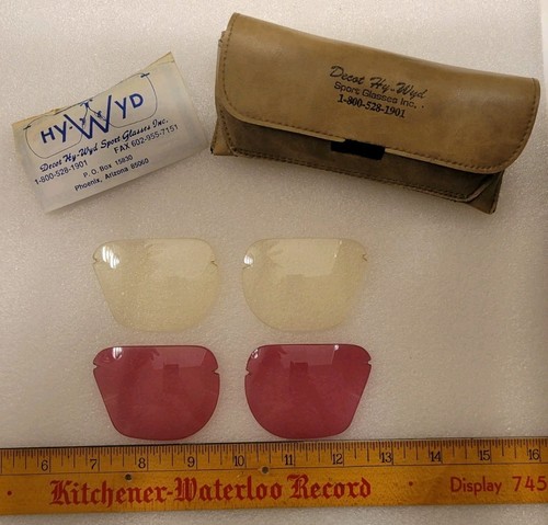 Vintage Decot Hy-Wyd Shooting Range Safety Glasses Lenses 4ct w/case ...