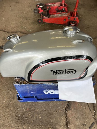 Petrol/oil Tank Norton Wide Line Fether Bed Frame. Dual Seat For Same ...