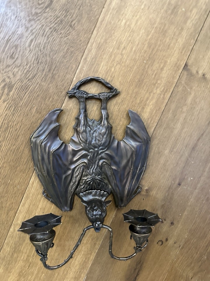 Bronze Bat Wall Sconce Light Liberty Gothic Style County House | eBay UK