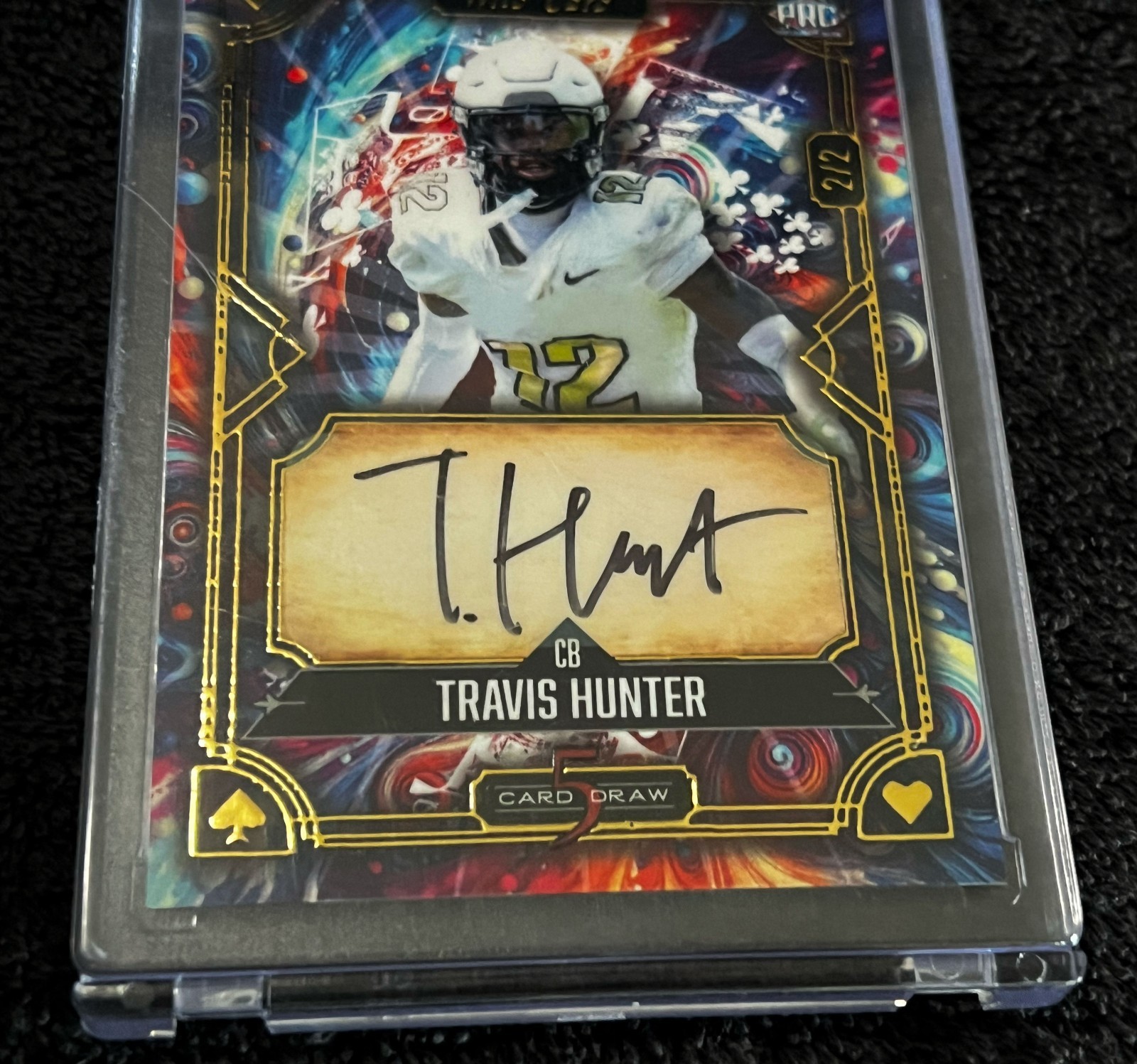 2024 TRAVIS HUNTER • AUTOGRAPH 2/2 • CASED • WILDCARD 5 CARD DRAW | eBay