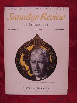 Saturday Review April 17 1948 HENRY STIMSON CARL CARMER | eBay