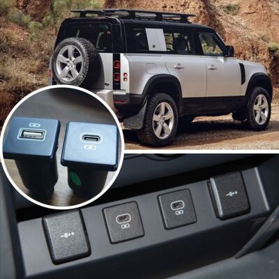 18W Dual USB Type-C Car Charger Fast Charger Adapter for Land Rover ...
