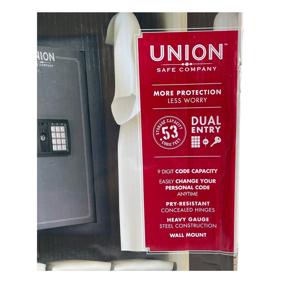 Union Safe Company Wall Safe 0.53 cu. ft. Electronic Digital 62983 | eBay
